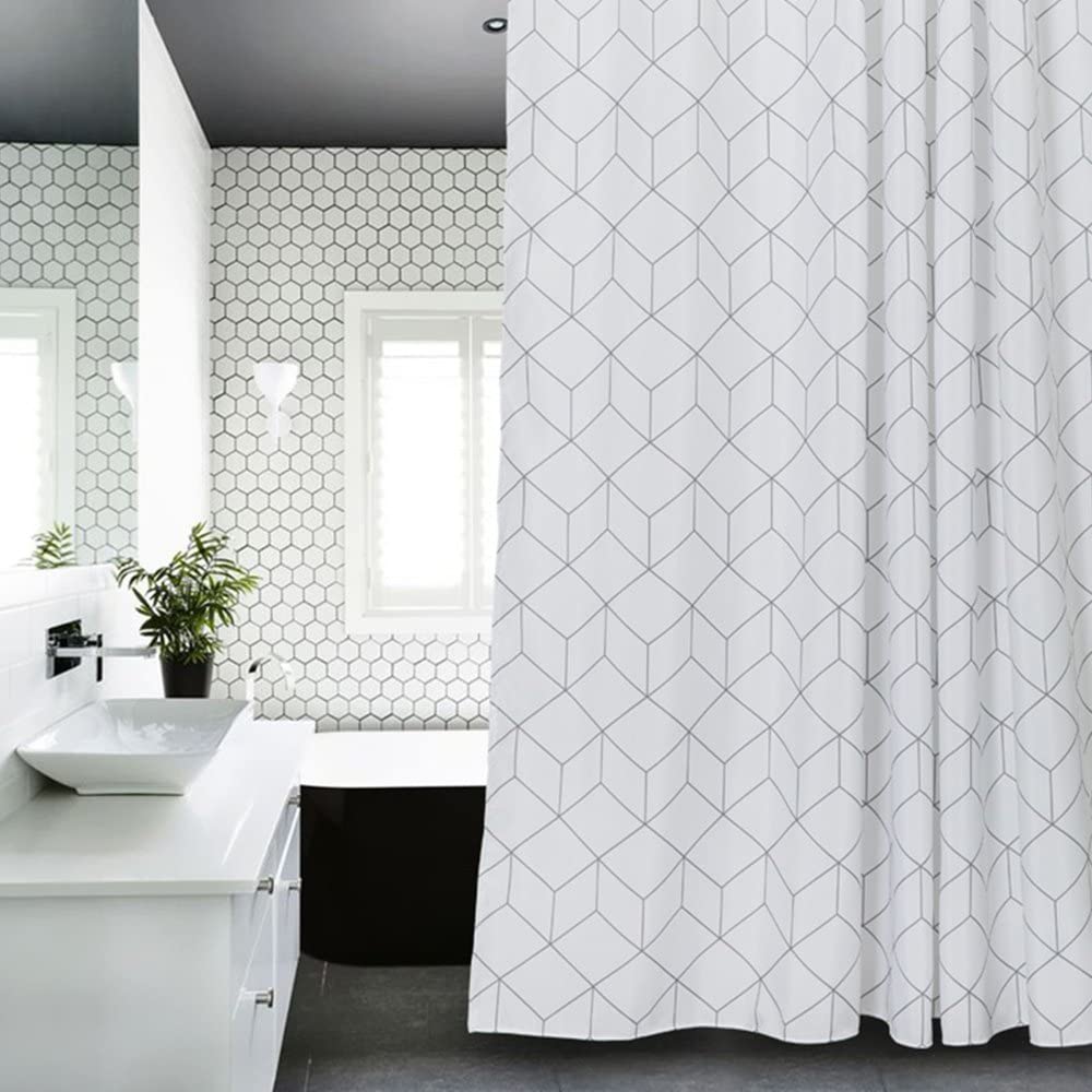 Geometric Shower Curtains - Shower Inspire