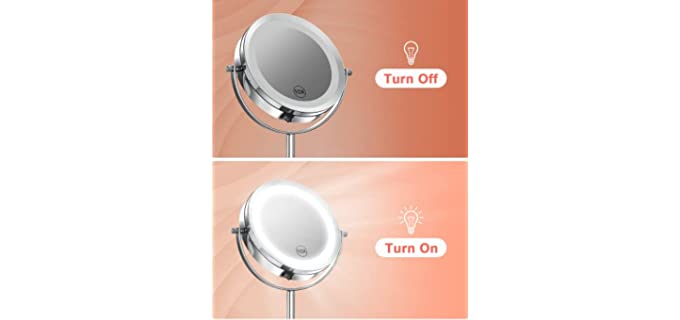 Best LED Ring Light Mirrors for Vanity & Shower Spaces - Shower Inspire