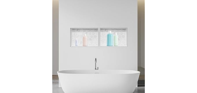 Best Prefab Shower Niches for Easy Bathroom Storage - Shower Inspire